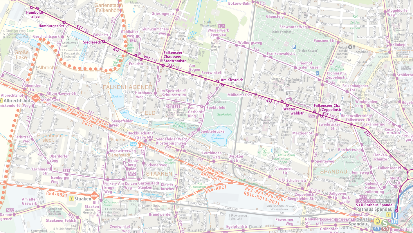 BVG Express bus X7 Flughafen BER – Terminal 1-2-U Rudow in Berlin ...