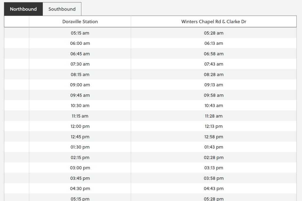 Marta bus Route no: 104 Winters Chapel Road (Vice - Versa) in Atlanta ...