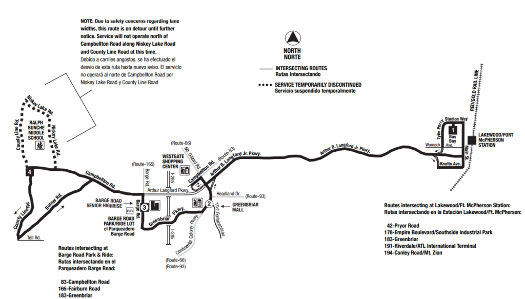 Marta bus Route no: 183 Greenbriar (Vice - Versa) in Atlanta Timetables ...