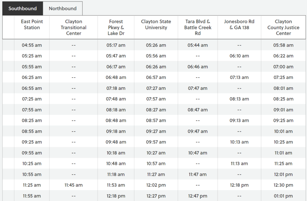 Marta bus Route no: 193 Morrow to Jonesboro (Vice - Versa) in Atlanta ...