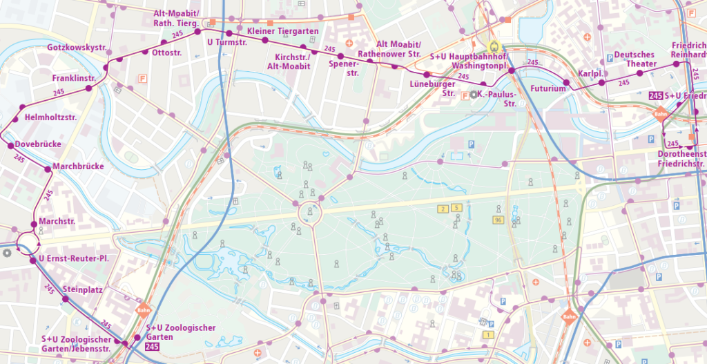 BVG Express bus 245 Zoollogischer-Friedrichstr (Vice-Versa) in Berlin ...