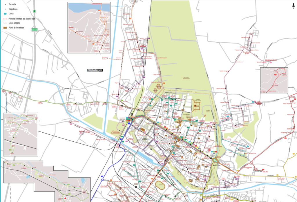 Tper bus Line: 1 C. Comm.le Le Mura-Stazione (Vice-Versa) Bologna ...